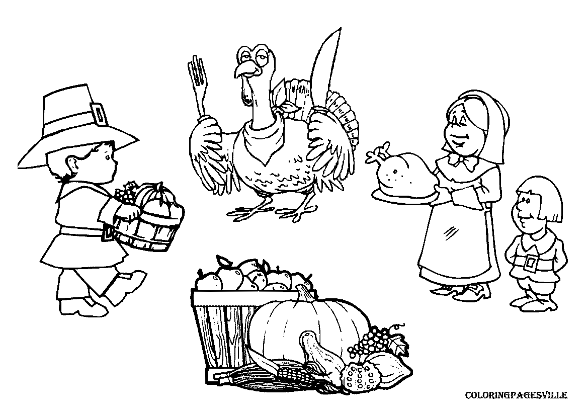 Thanksgiving Coloring Pages